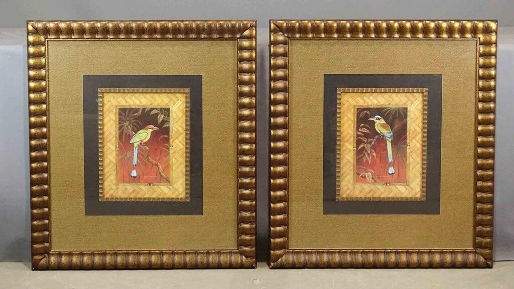 Debra Swartzendruber | Pair of Original Parrot Paintings | MutualArt