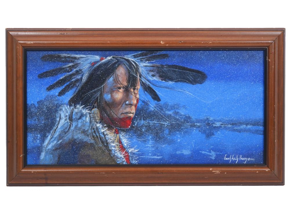 Enoch Kelly‏ Haney | Enoch Kelly Haney Native American Painting (1993 ...