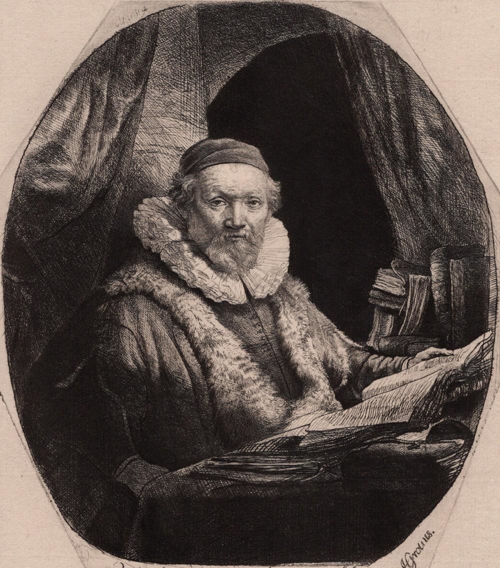 Rembrandt van Rijn | 1800s REMBRANDT Etching B279 Jan Uytenbogaert ...