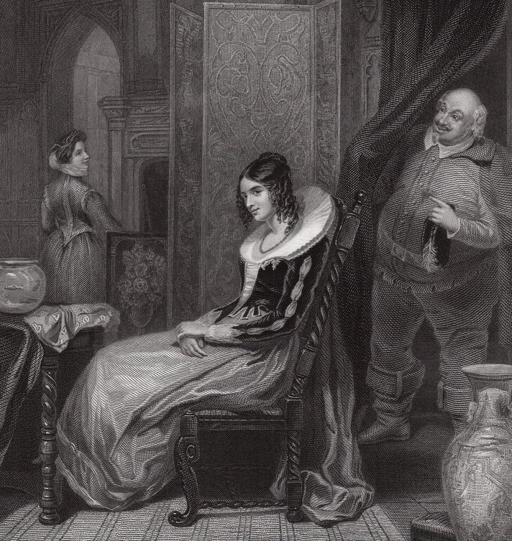 George Clint | George Clint RA Falstaff and Anne Page(Shakespeare ...