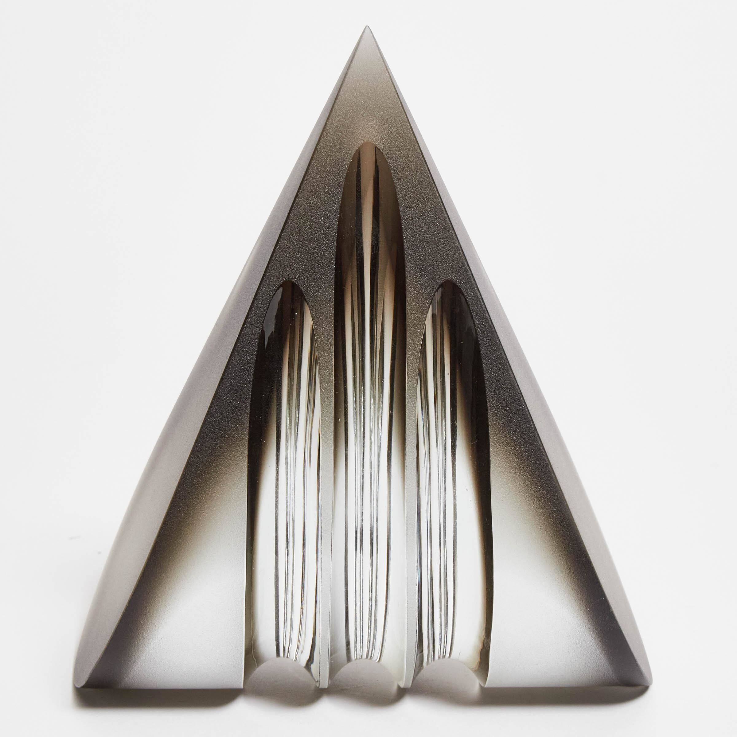 Jindřich Dolezal | Polished and Frosted Grey Glass Object (1993 ...