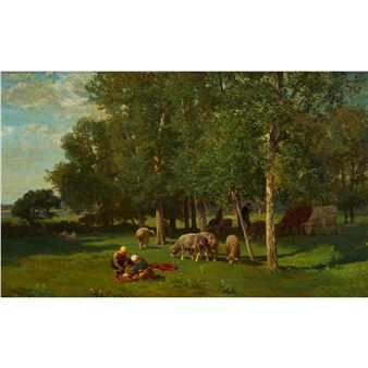 Charles Émile Jacque | 547 Artworks at Auction | MutualArt