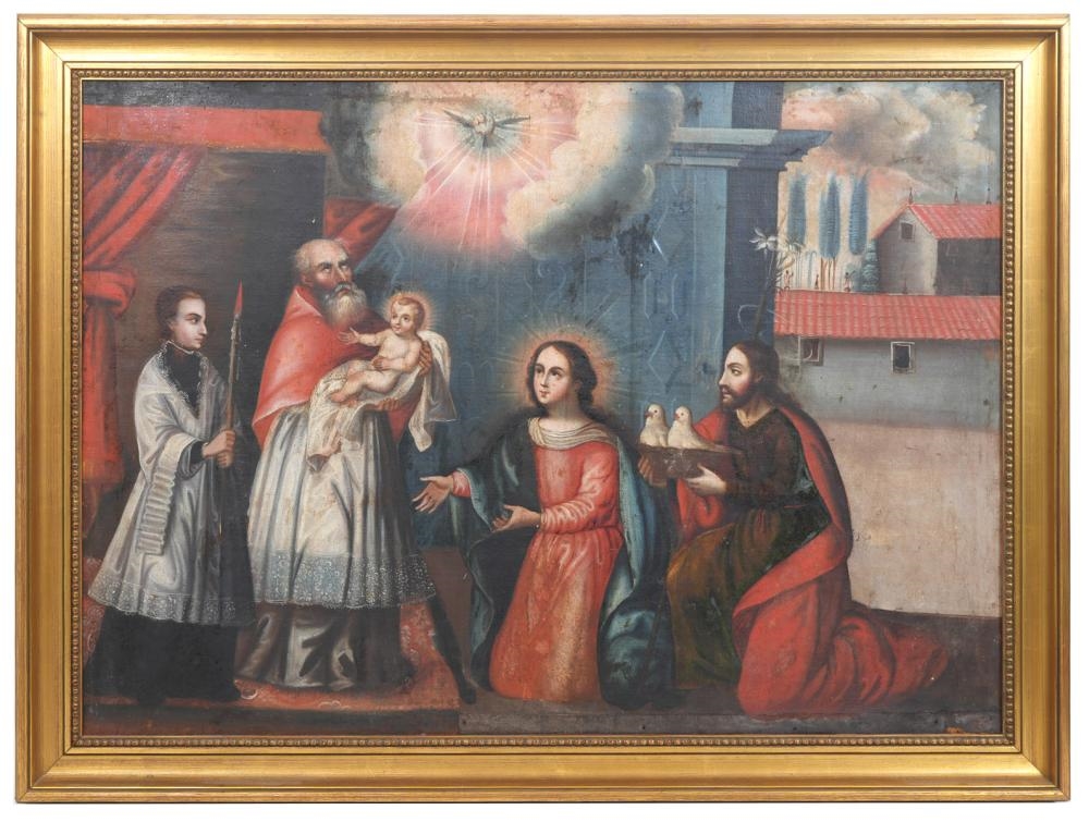 Cuzco School, 17th Century | 19th Ct. Cuzco School Painting (19 ...