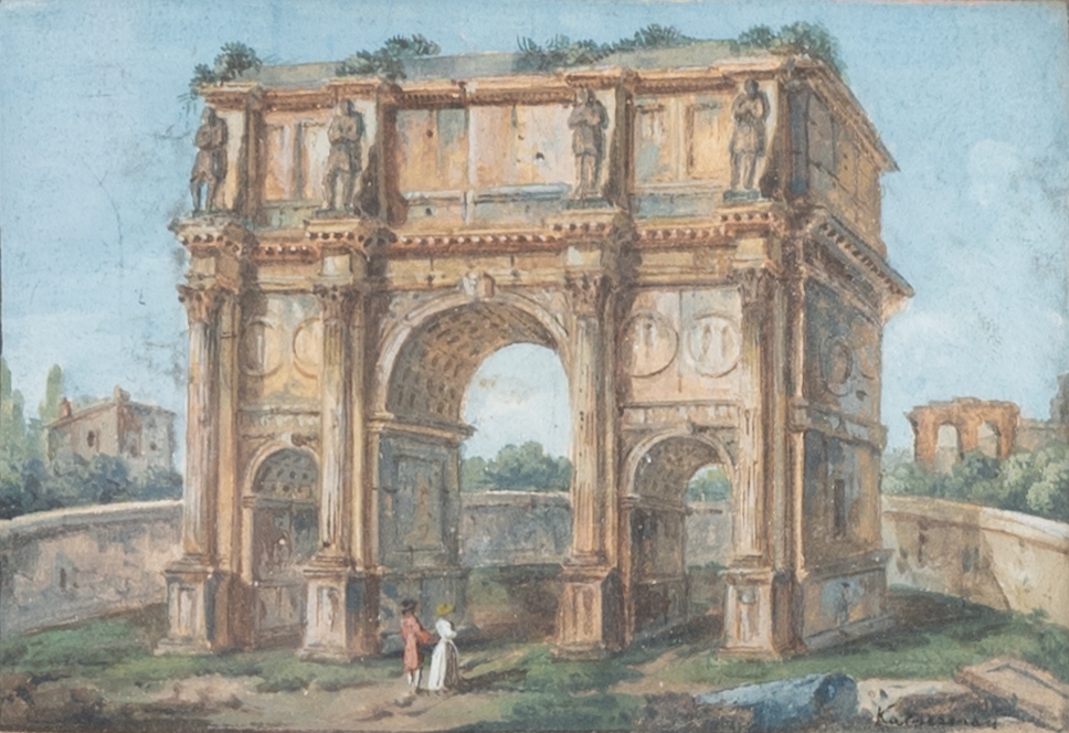 Franz Kaisermann | The Arch of Constantine and part of the Colosseum ...