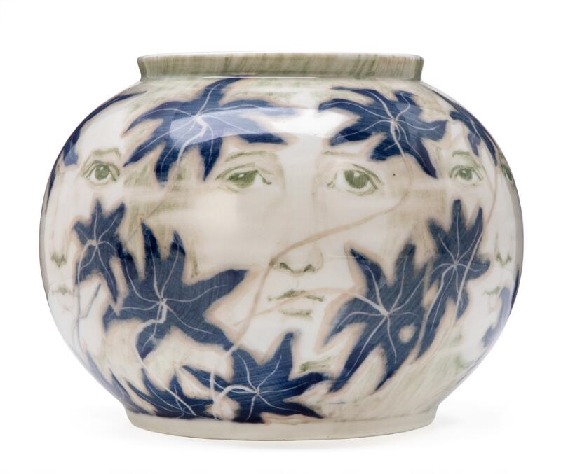 Gerhard Heilmann | Circular porcelain vase decorated in colours with ...