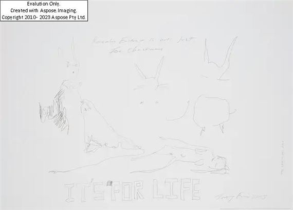 Tracey Emin | It's For Life (2005) | MutualArt