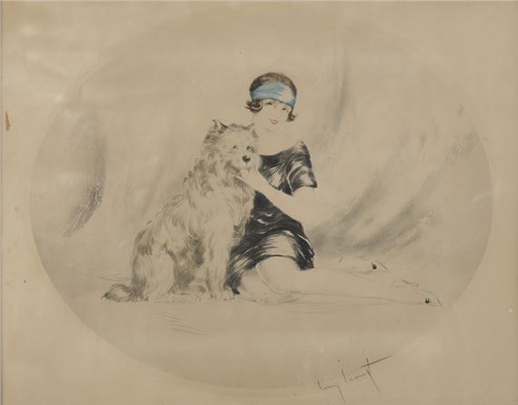 Louis Icart | Shepherd dog (1925) | MutualArt