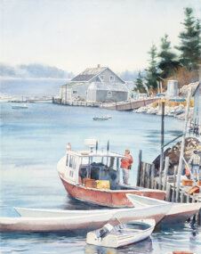 Paul Rickert | Stonington Work Day (1994) | MutualArt