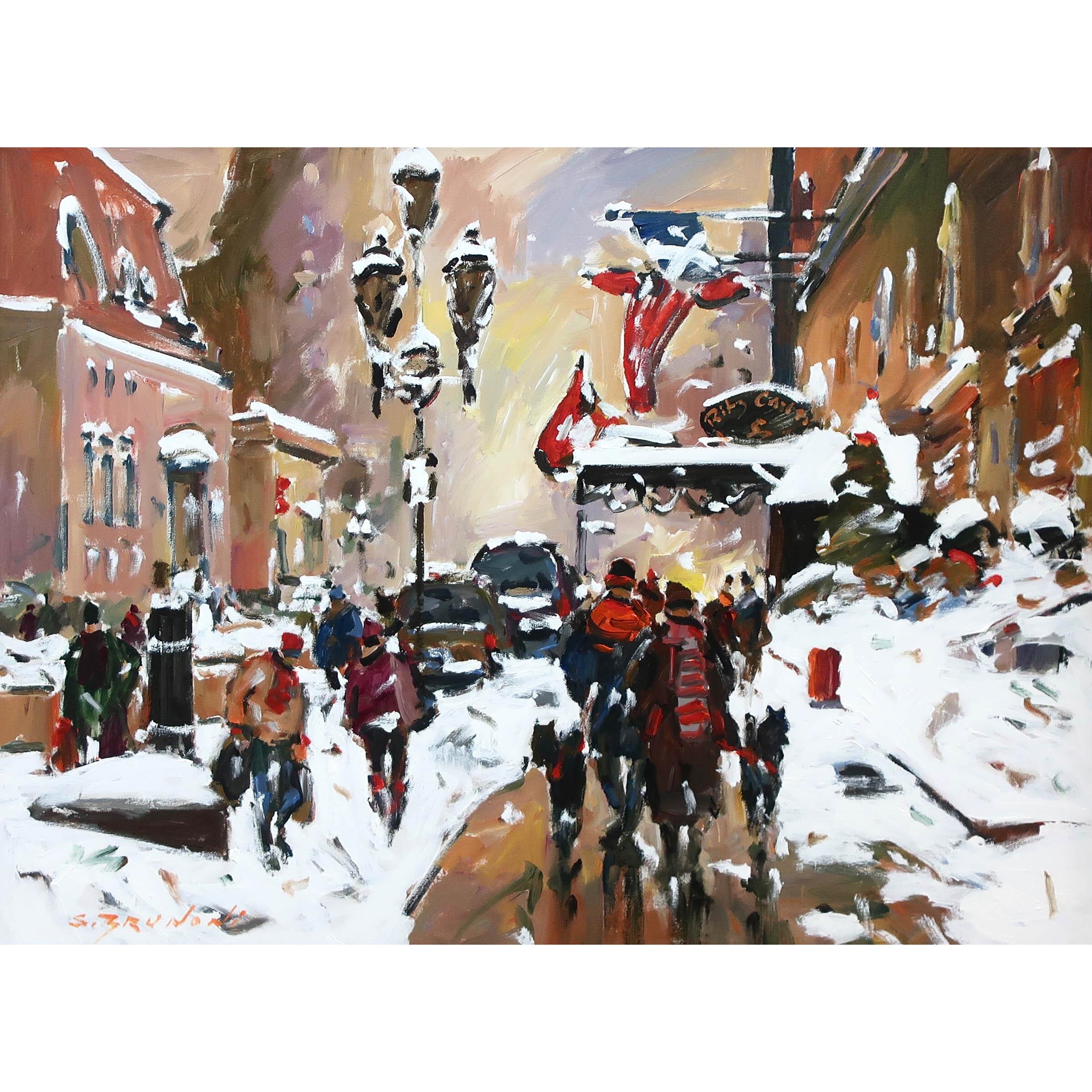 Serge Brunoni | MONTREAL RUE SHERBROOKE - PROMENURS DEVOUT LE RITZ ...