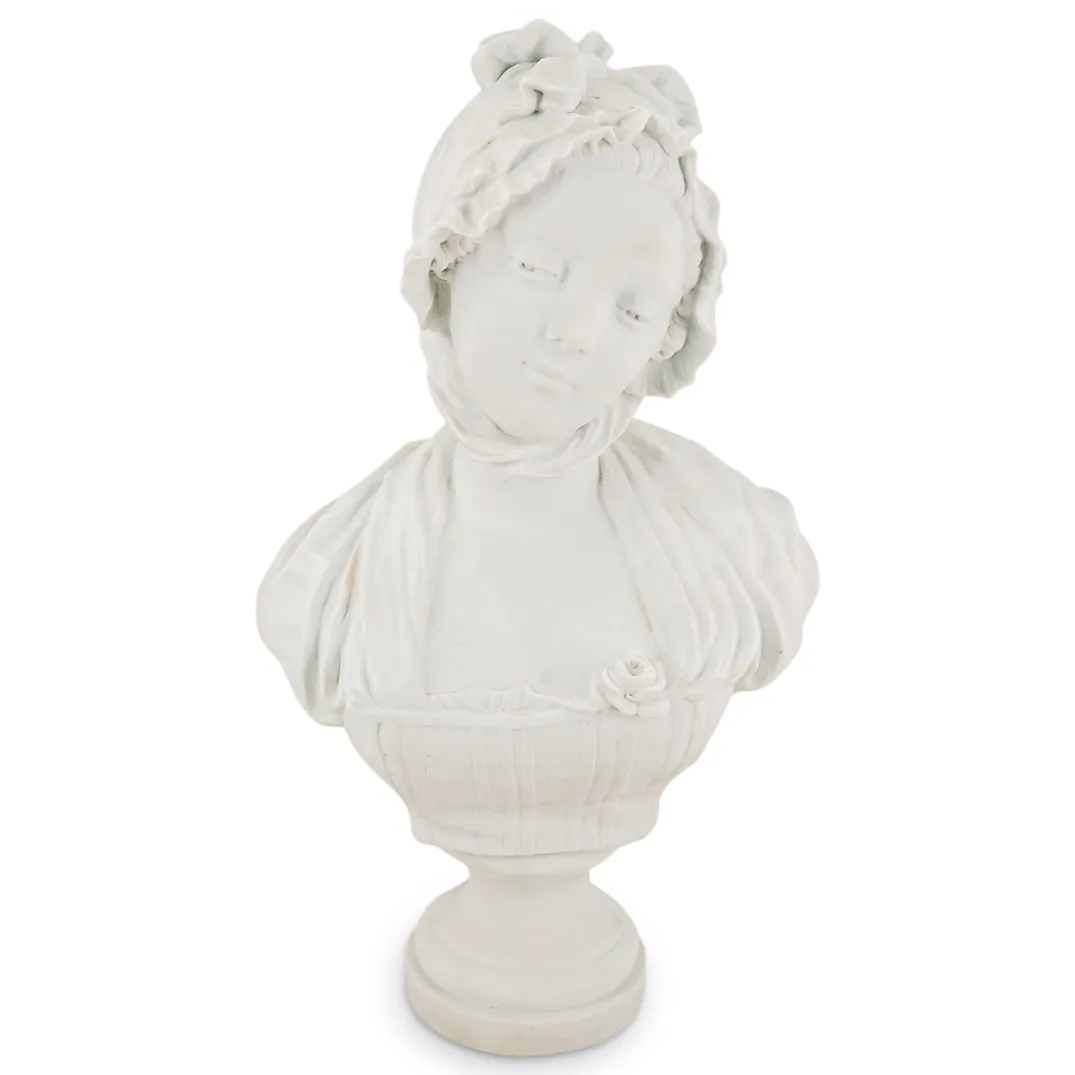 George Levy | Bust of young girl with bow and dress | MutualArt