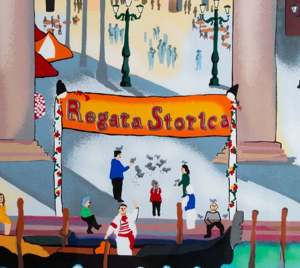 Linnea Pergola | Linnea Pergola Venice Regatta Serigraph (1996) | MutualArt