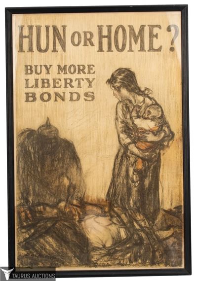 Henry Raleigh | Hun or Home - World War I Propaganda Poster (1918 ...