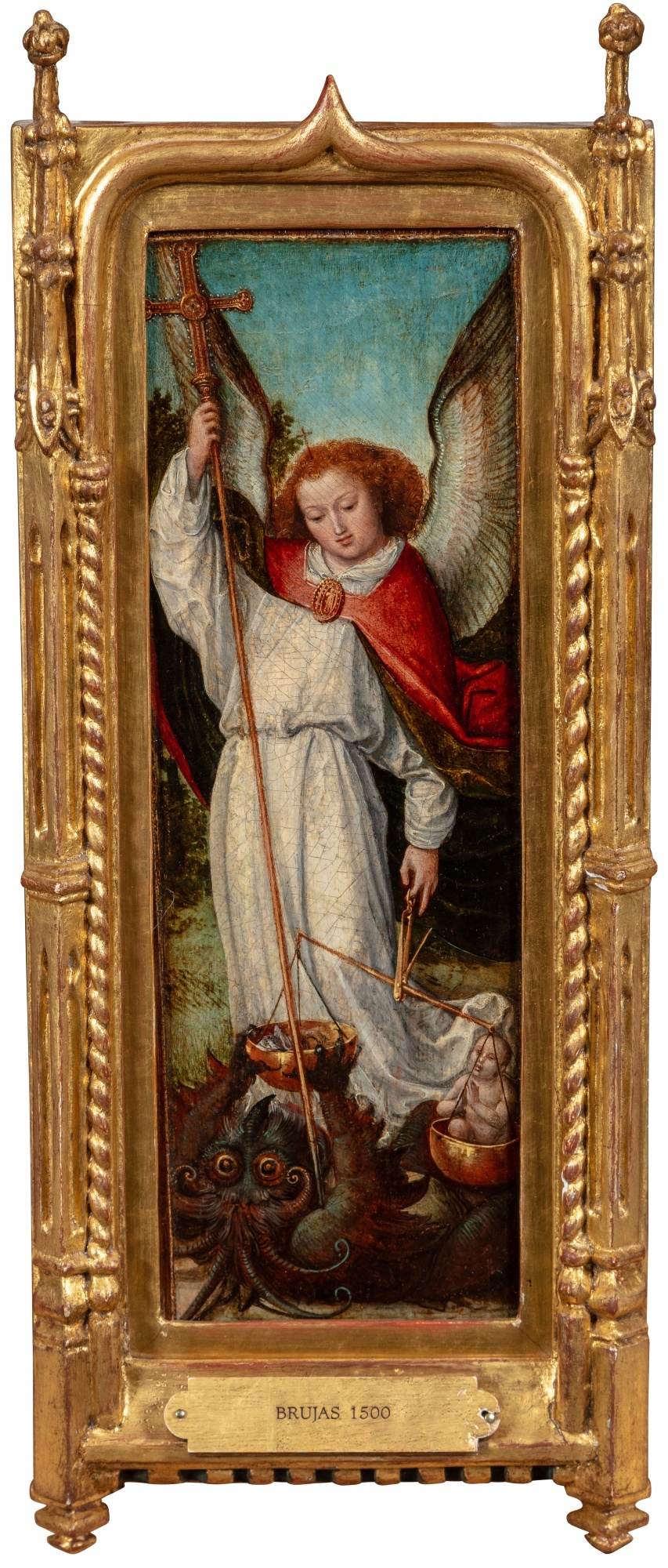 Netherlandish School, 16th Century | Saint Michel terrassant le dragon (Circa 1510) | MutualArt