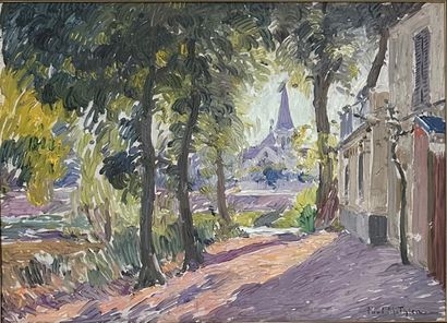 Paul Mathieu | Vue de village ensoleillé | MutualArt