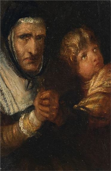 Rembrandt van Rijn | Timothy and his Grandmother | MutualArt