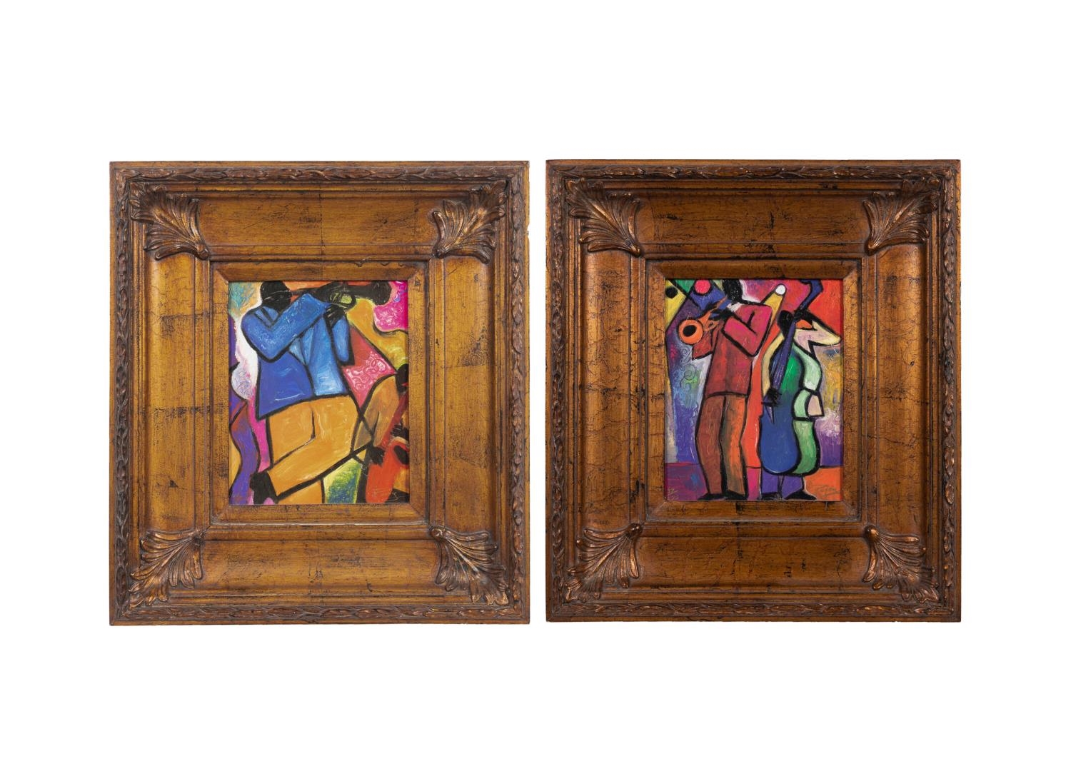 Marvin Chico Posey, Jr. | TWO MARVIN POSEY FIGURAL JAZZ OFFSET ...