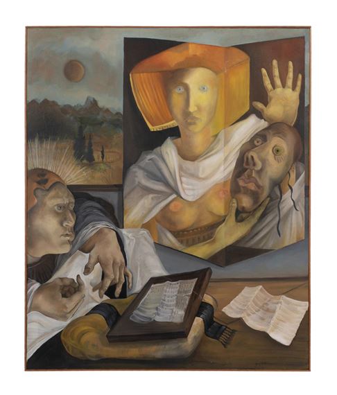 Isabelle Robinson | GUY ROBINSON, '#1', SURREALIST FIGURAL SCENE O/C ...