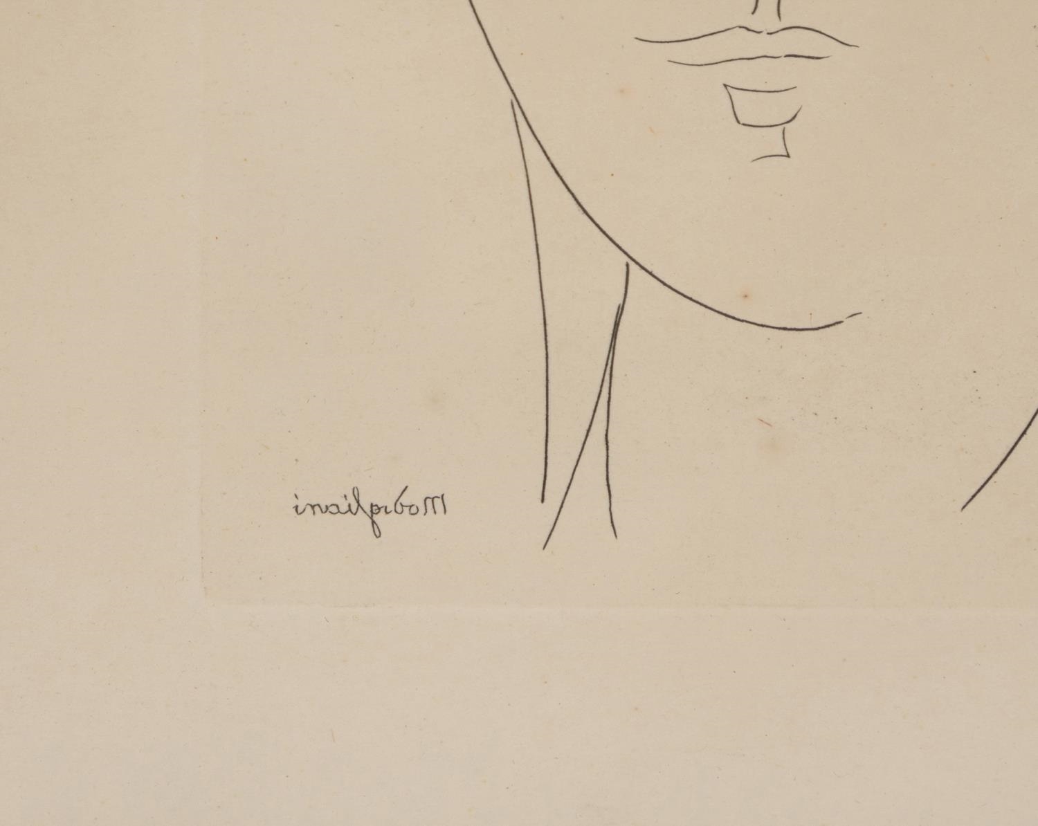 Amedeo Modigliani | 2 AMEDEO MODIGLIANI FEMALE FIGURAL ETCHINGS | MutualArt