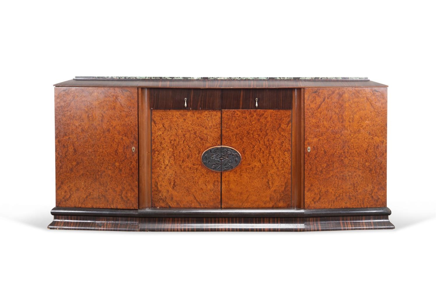 Bruce Anderson | FRENCH ART DECO MARBLE TOP ROSEWOOD & BURL BUFFET ...