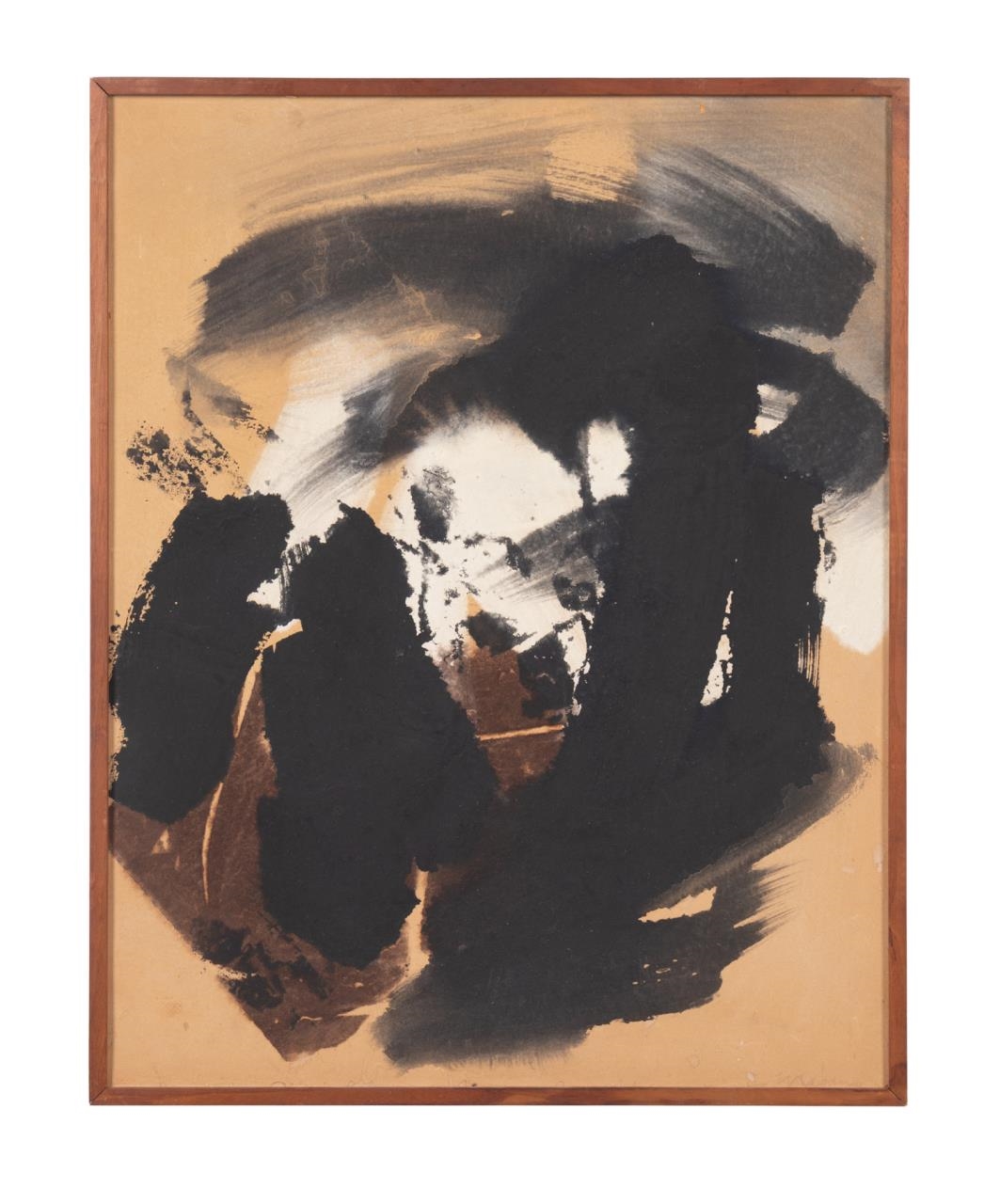 Carlos Magano | ABSTRACT TEMPERA ON MASONITE (1963) | MutualArt