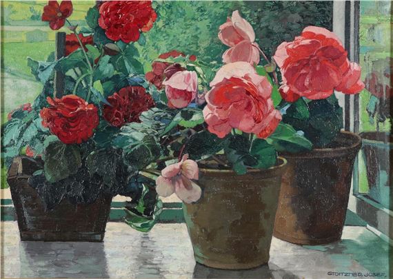 Josef Stoitzner | Peonies and poppies (1925) | MutualArt