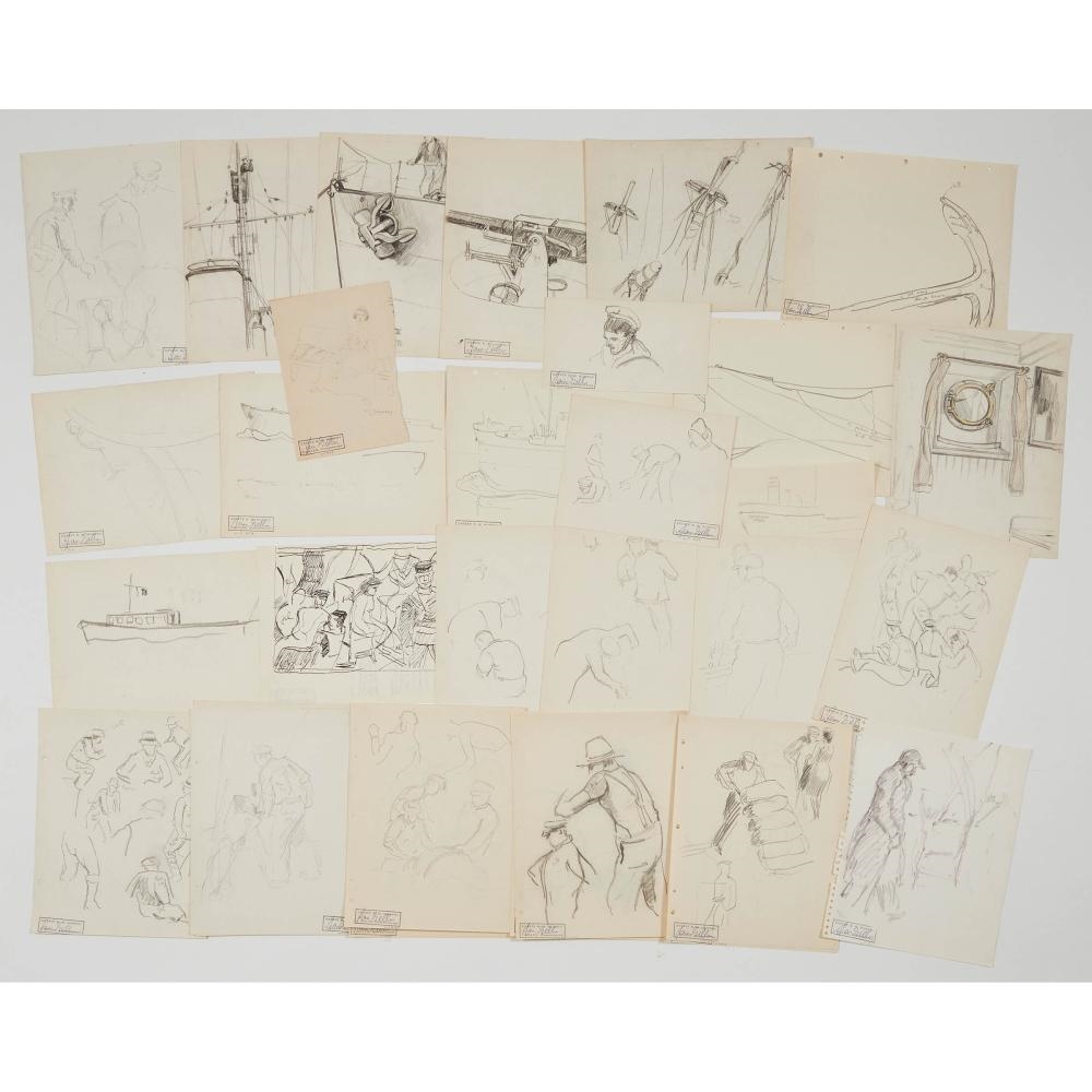 Rowley Walter Murphy | 32 SKETCHES OF SHIPS AND SAILORS | MutualArt