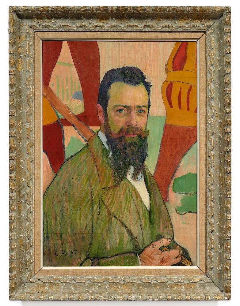 Cuno Amiet | Portrait of Ferdinand Hodler in front of his Marignano ...