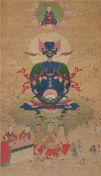 Chinese School, 18th Century | A BUDDHIST PAINTING OF HUNGRY GHOSTS (19 ...