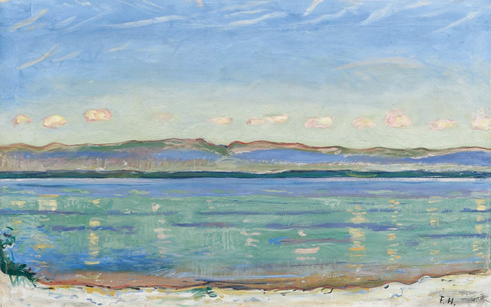 Ferdinand Hodler | Lake Geneva with the Jura (Circa 1911) | MutualArt