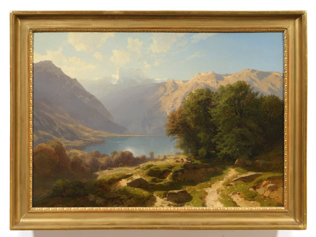 Alexandre Calame | Vue de l’extrémité du lac de Genève pris de Montreux ...