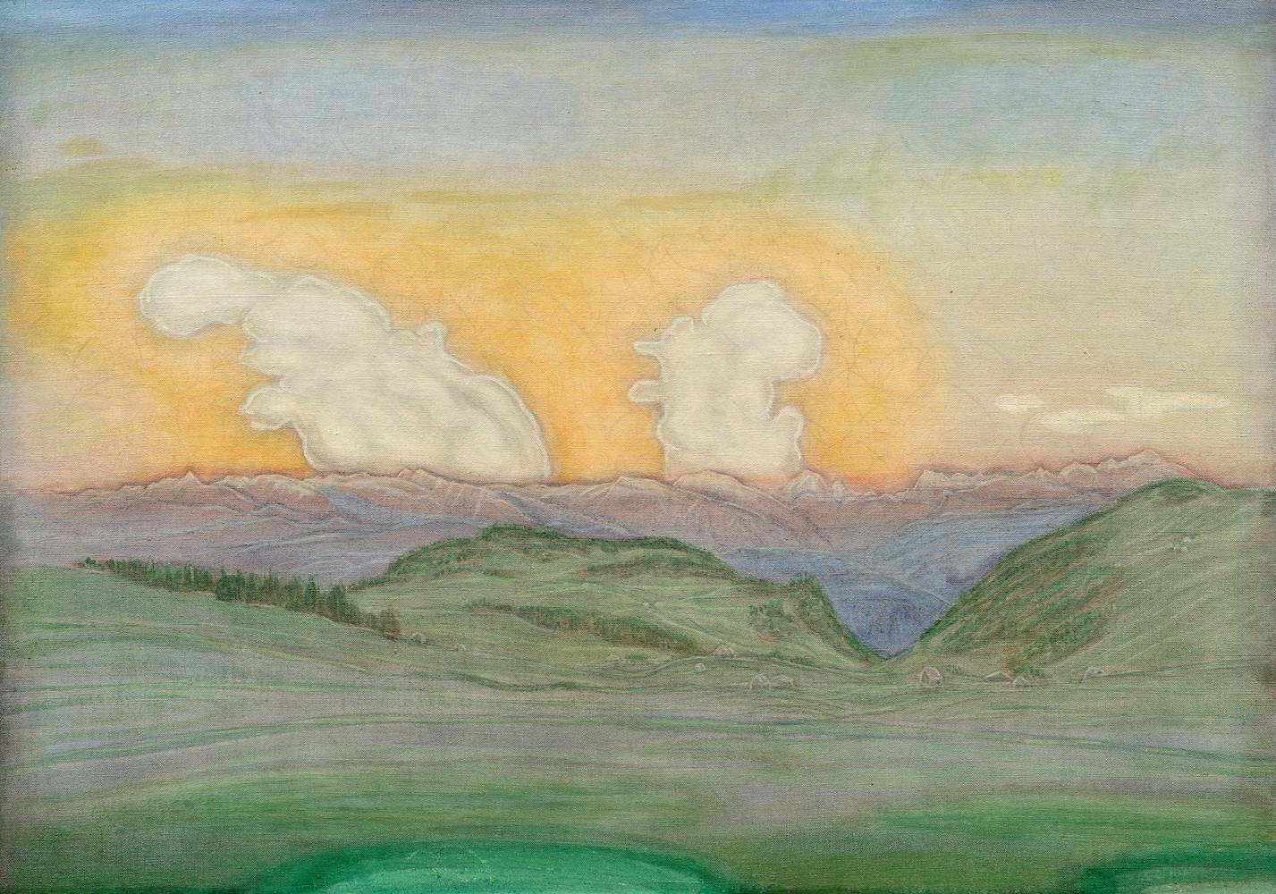 Alexandre Perrier | Chaîne du Mont-Blanc depuis le Praz de Lys | MutualArt