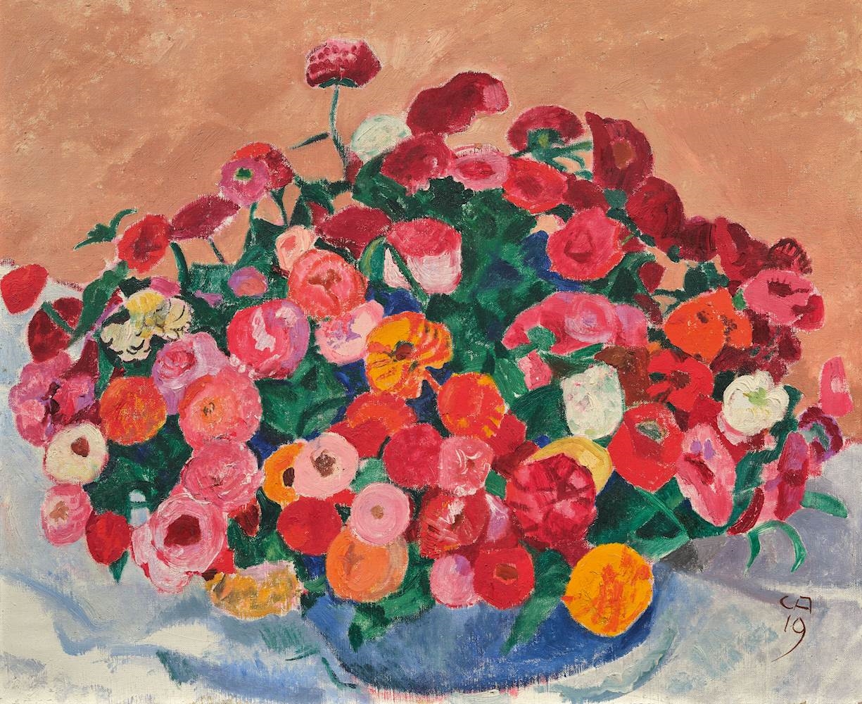 Cuno Amiet | Portrait of Ferdinand Hodler in front of his Marignano ...