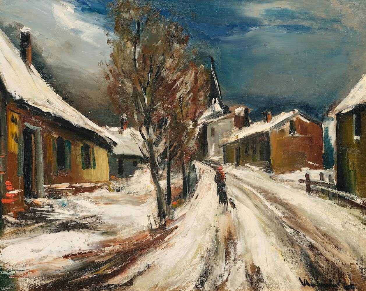 Maurice de Vlaminck | Village Sous la Neige | MutualArt