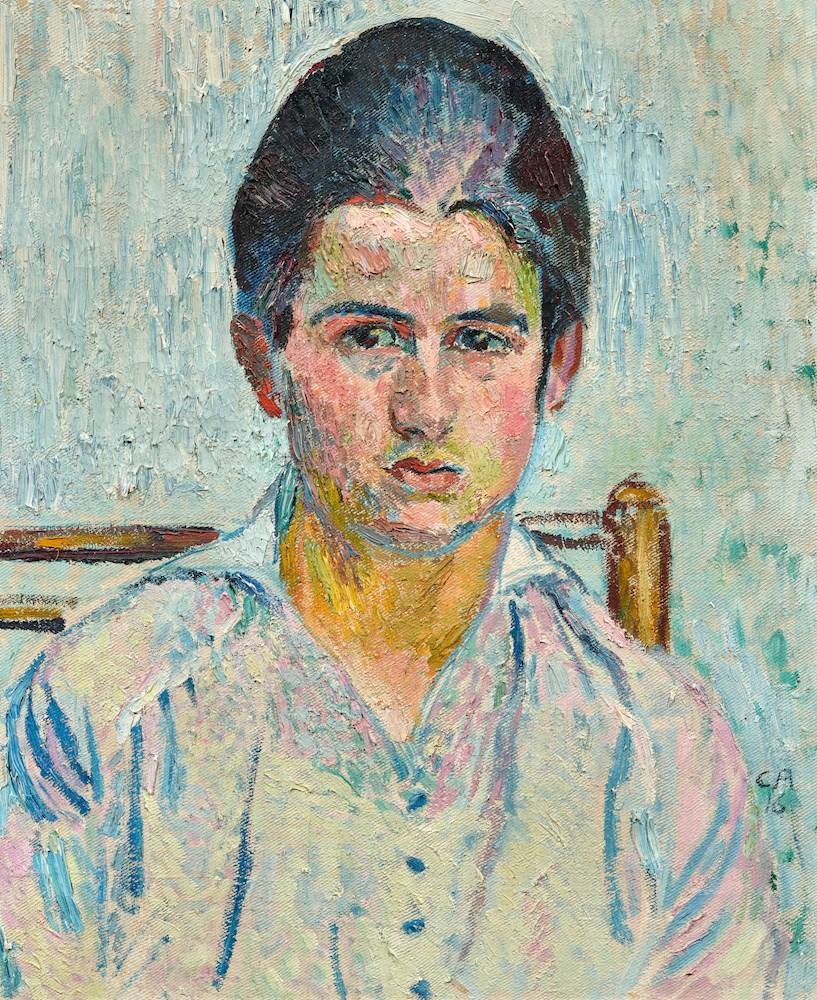 Cuno Amiet | Portrait of Ferdinand Hodler in front of his Marignano ...