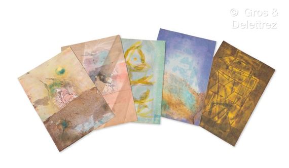 Henri Pfeiffer | Henri PFEIFFER (1907-1994) Lot of 5 watercolors on ...