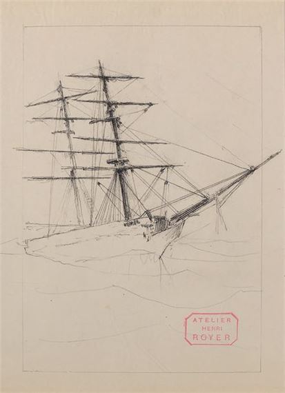 Paul Henri Royer | Boat study | MutualArt