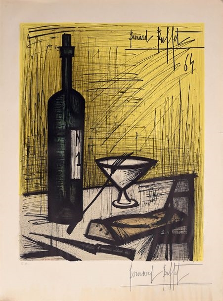 Bernard Buffet | Toréro orange (1987) | MutualArt