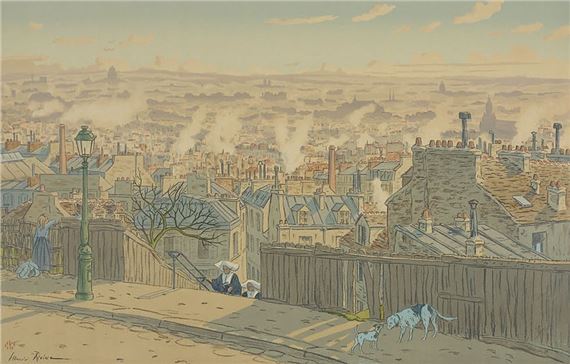 Henri Rivière | Paris from Montmartre (1900) | MutualArt