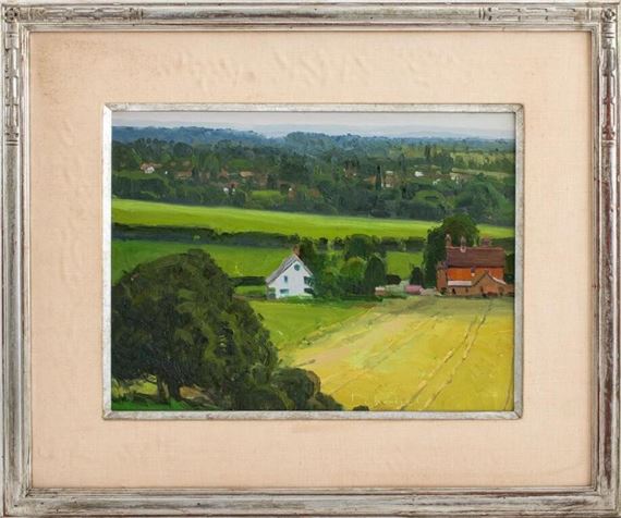Len Chmiel | Len Chmiel Bowers Farm & Beyond Oil on Canvas (1999 ...