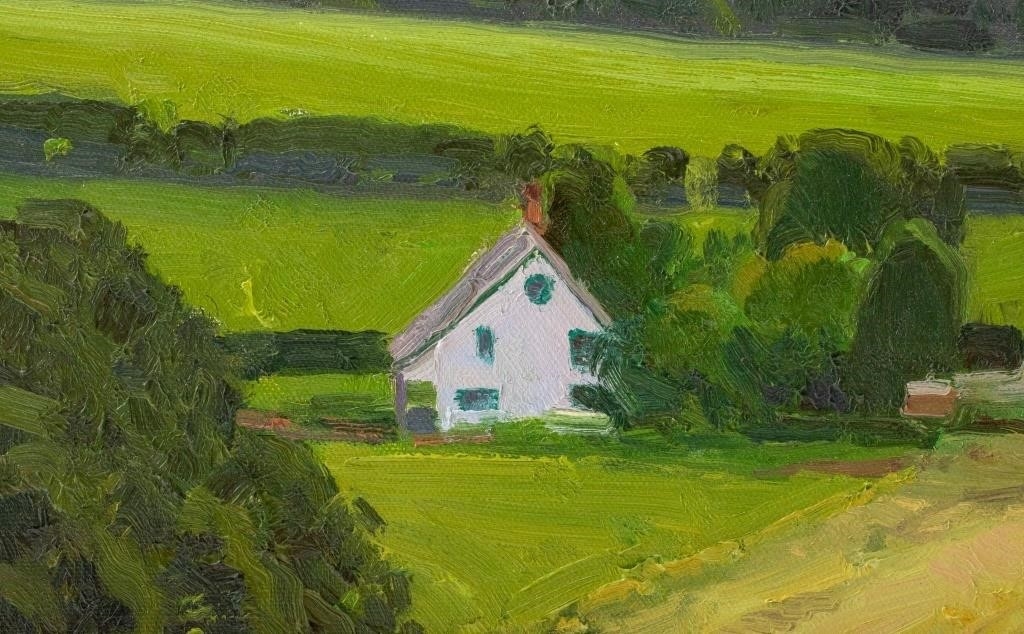 Len Chmiel | Len Chmiel Bowers Farm & Beyond Oil on Canvas (1999 ...