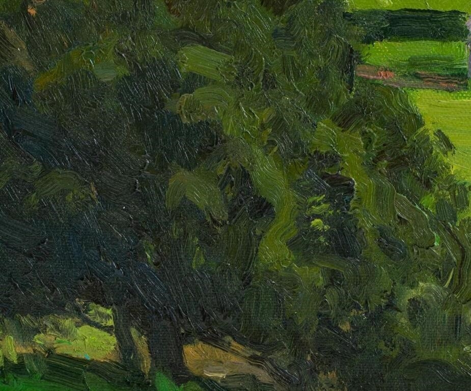 Len Chmiel | Len Chmiel Bowers Farm & Beyond Oil on Canvas (1999 ...