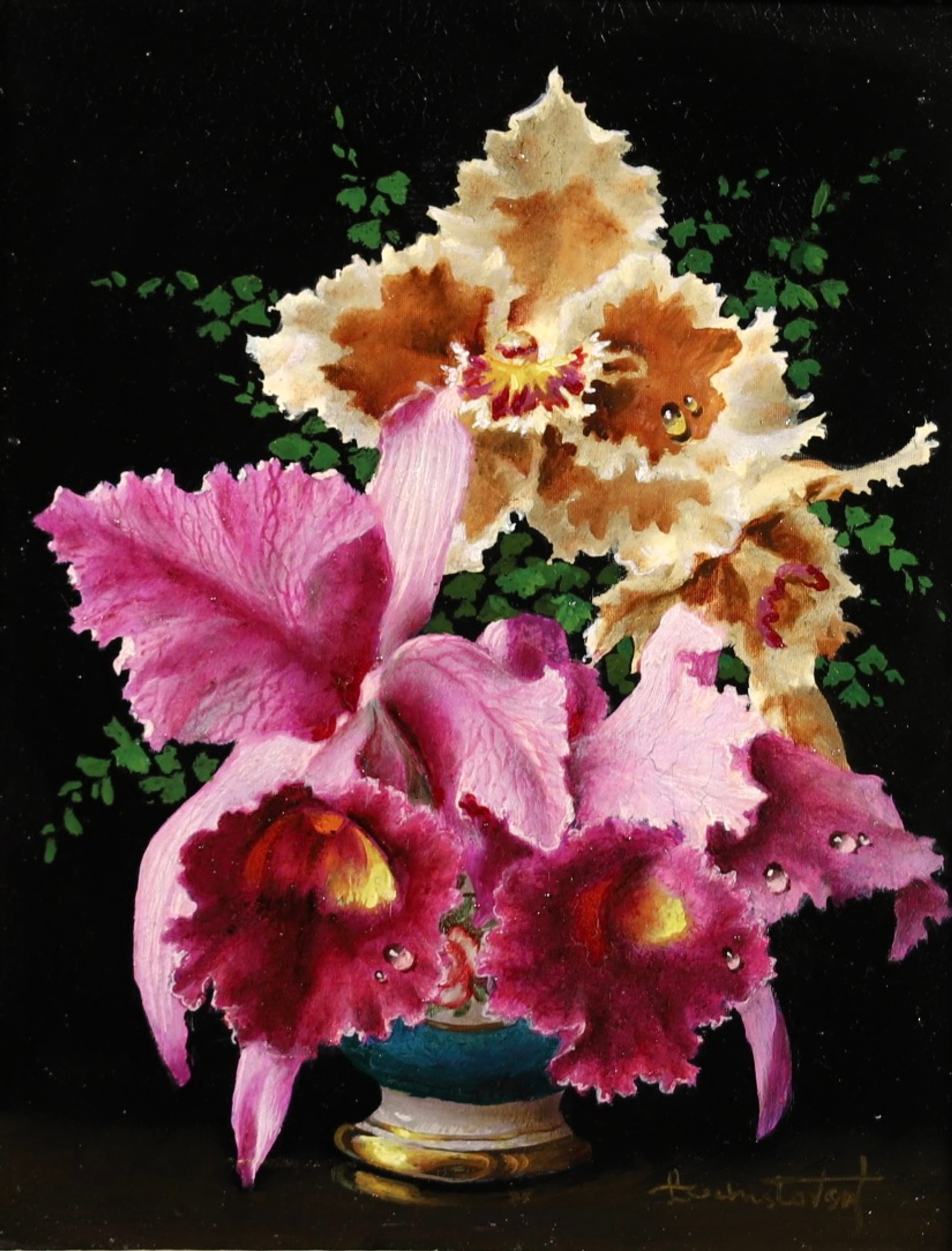 Lev Tchistovsky | LEV TCHISTOVSKY (1902-1969) Still life with orchids ...