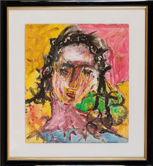 Anatoly Zverev | Young Girl in Blue (1982) | MutualArt