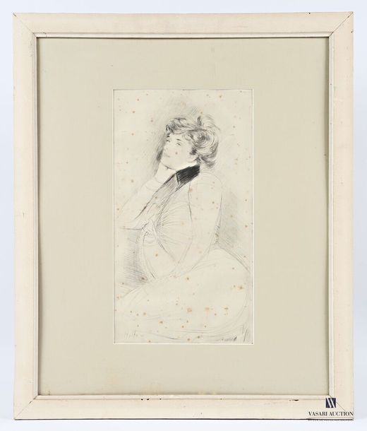 Paul César Helleu | Profile of a Girl | MutualArt