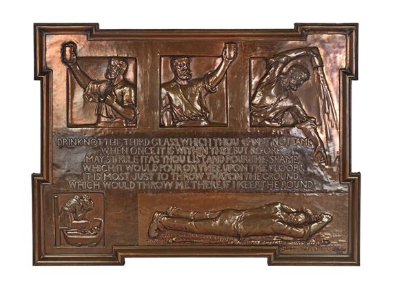 Alexander Fisher | Rectangular figural plaque documenting the perils of ...