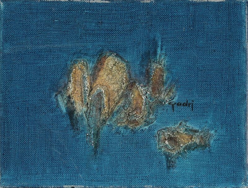 Sohan Qadri | Composition in blue | MutualArt