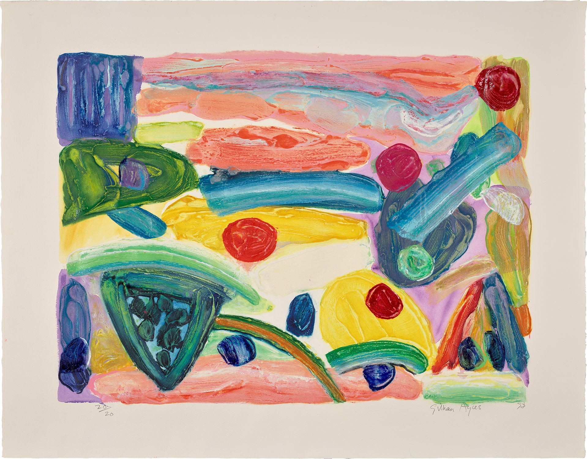 Gillian Ayres | Tachiste Painting 1957 | MutualArt
