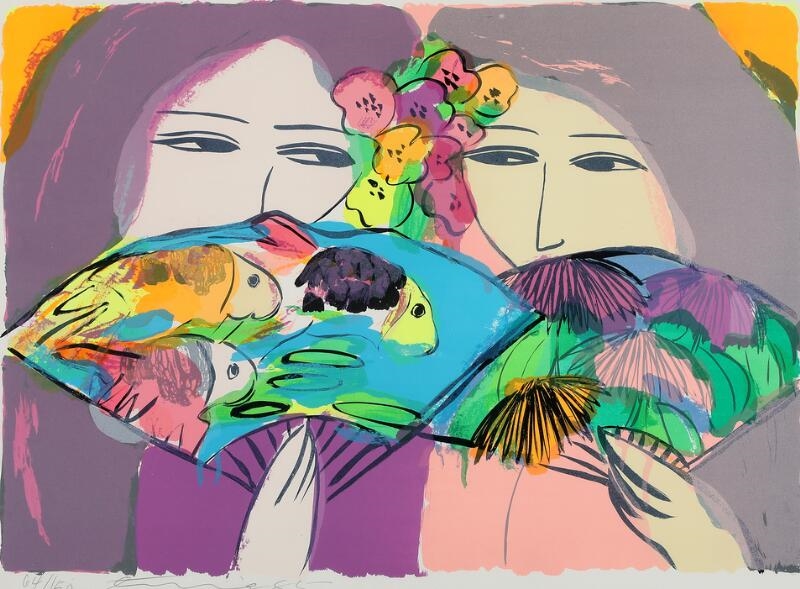 Walasse Ting | 230 Walasse TING (Chinese-American, 1929 - 2010) Lady ...