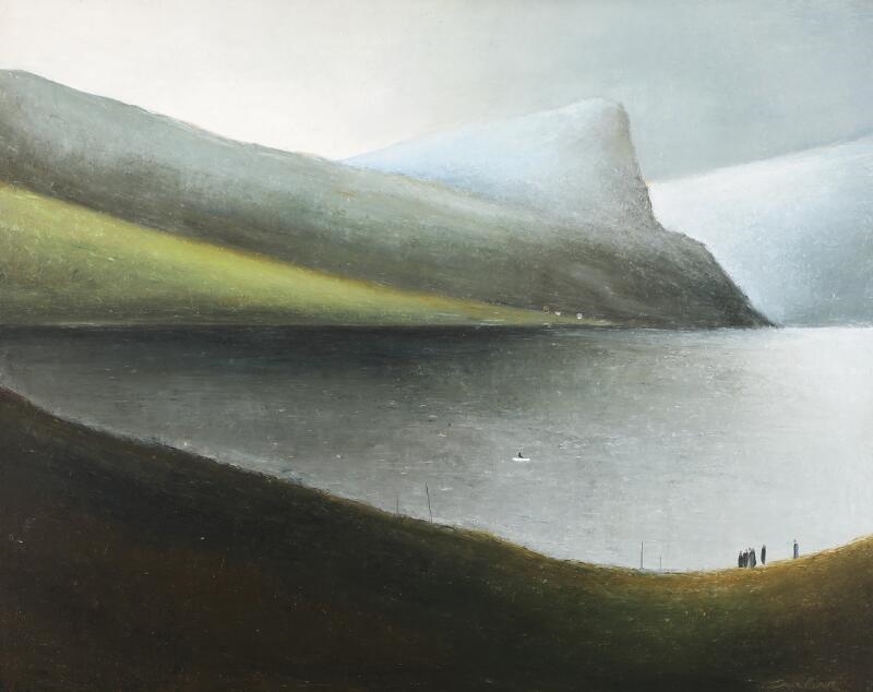 Albert Bertelsen | Fjeld i modlys (1976) | MutualArt