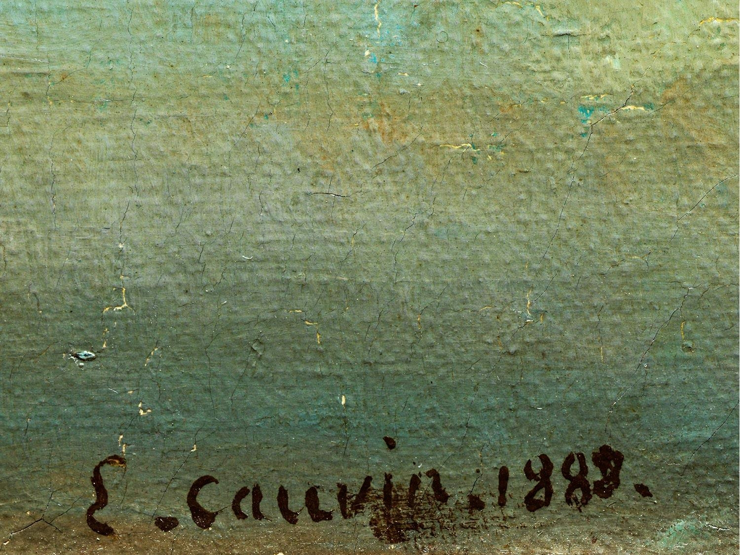 Louis Édouard Isidore Cauvin | DAS UFER DER DURANCE BEI PLAN D‘ORGON ...